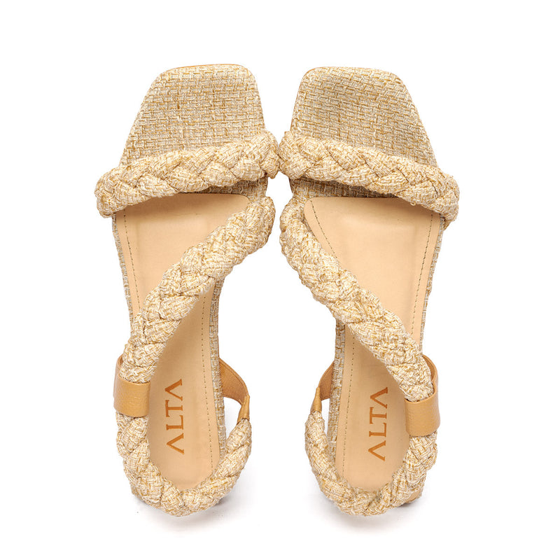 NOELLE NATURAL SANDALS